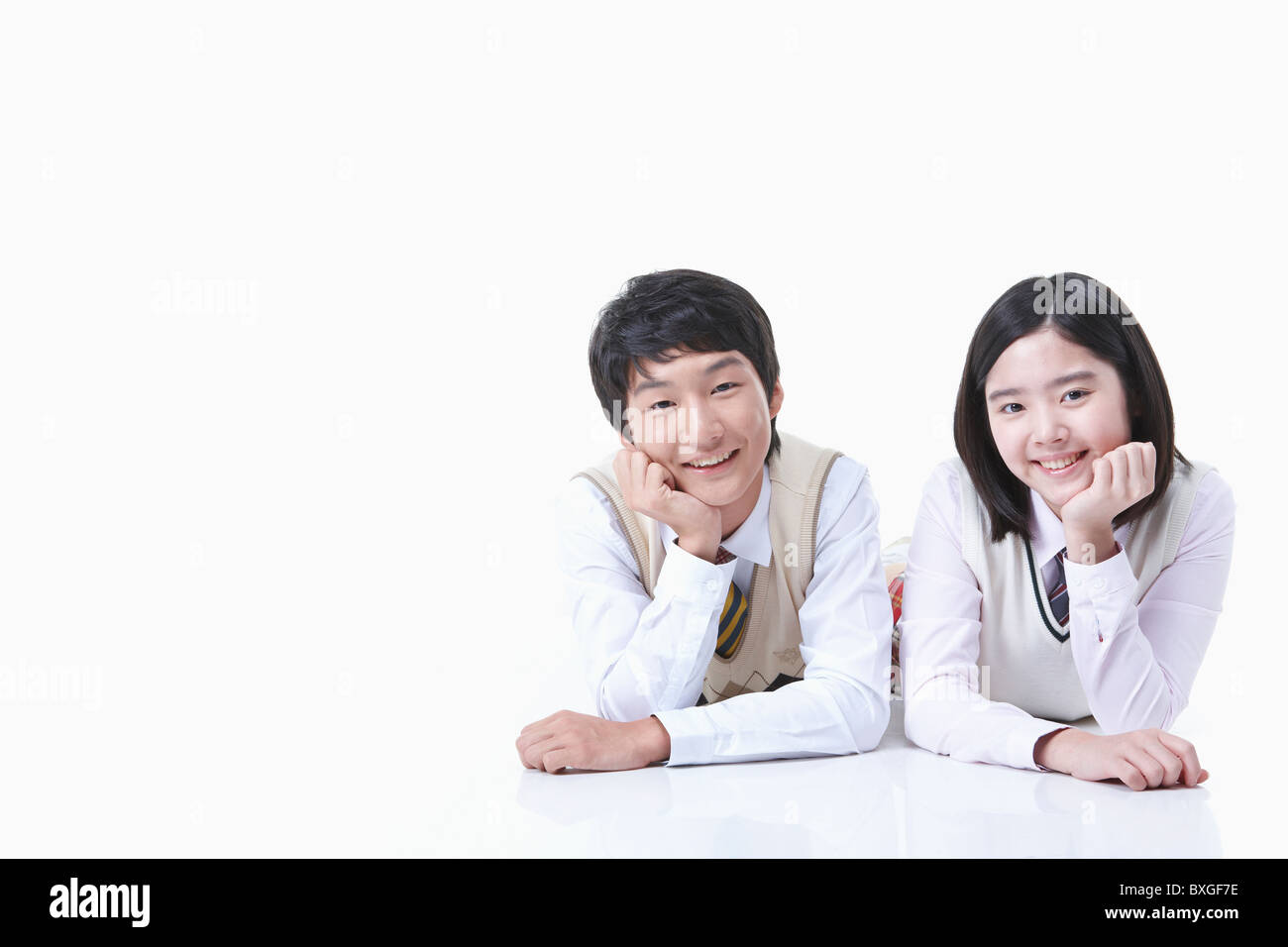 students in their uniforms Stock Photo - Alamy