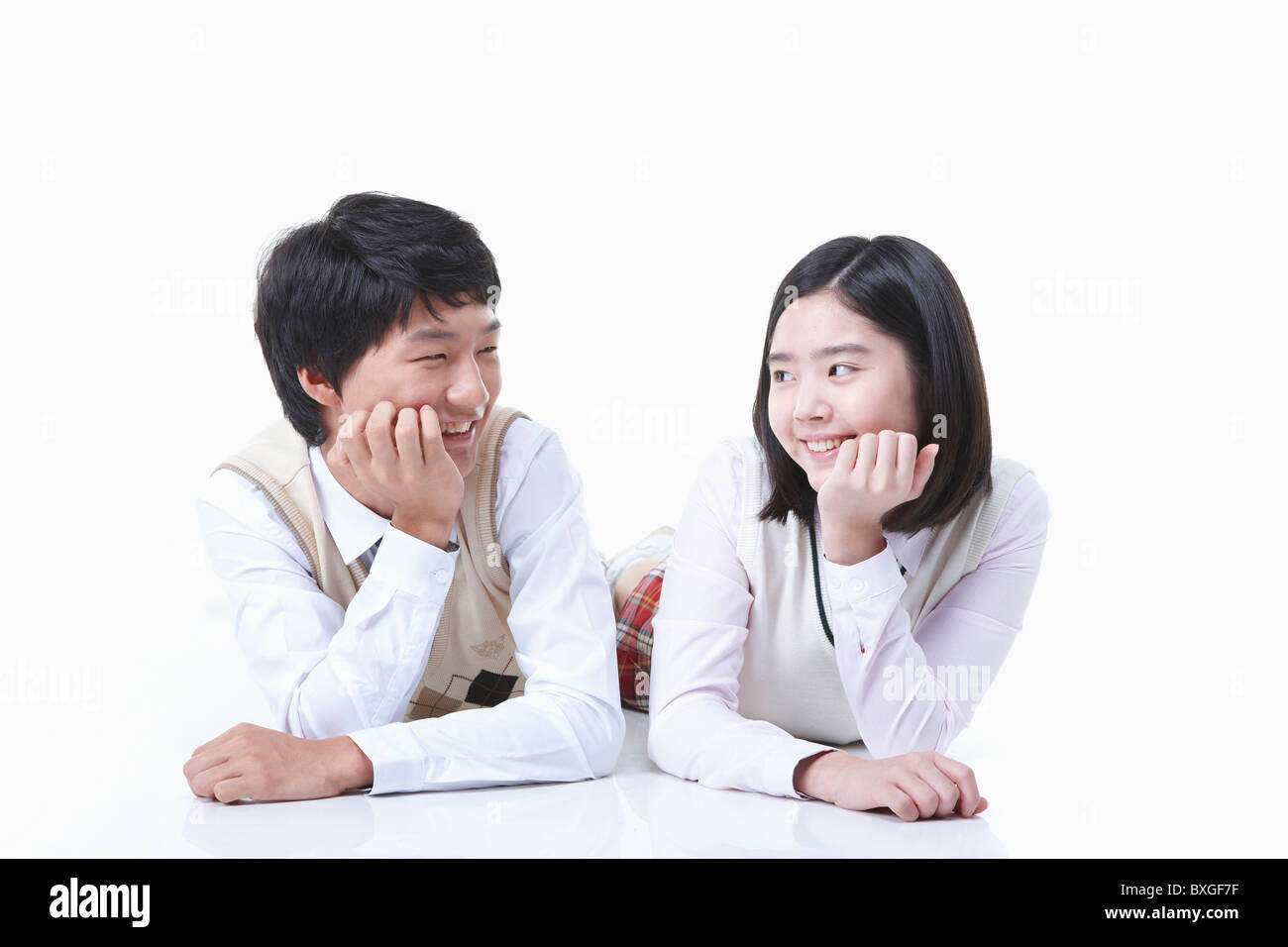 students in their uniforms Stock Photo - Alamy