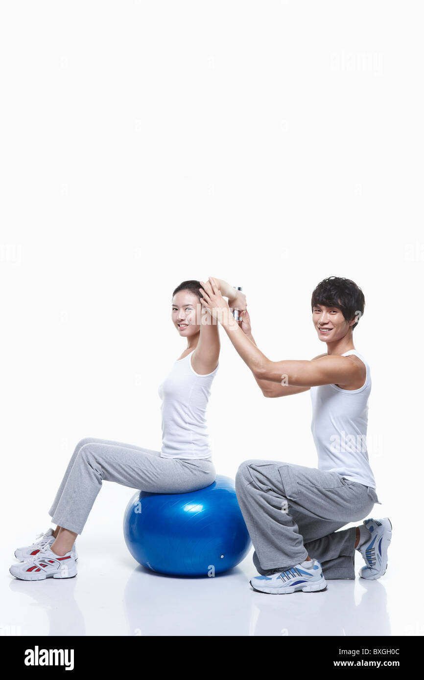 Professional personal gym asian hi-res stock photography and images - Alamy