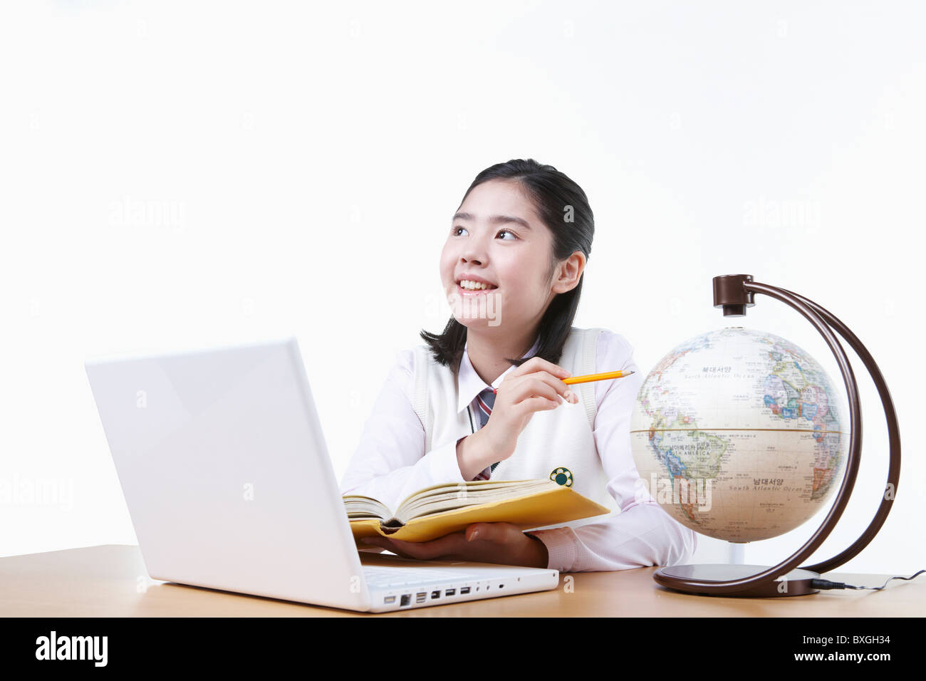 girl and global education Stock Photo - Alamy