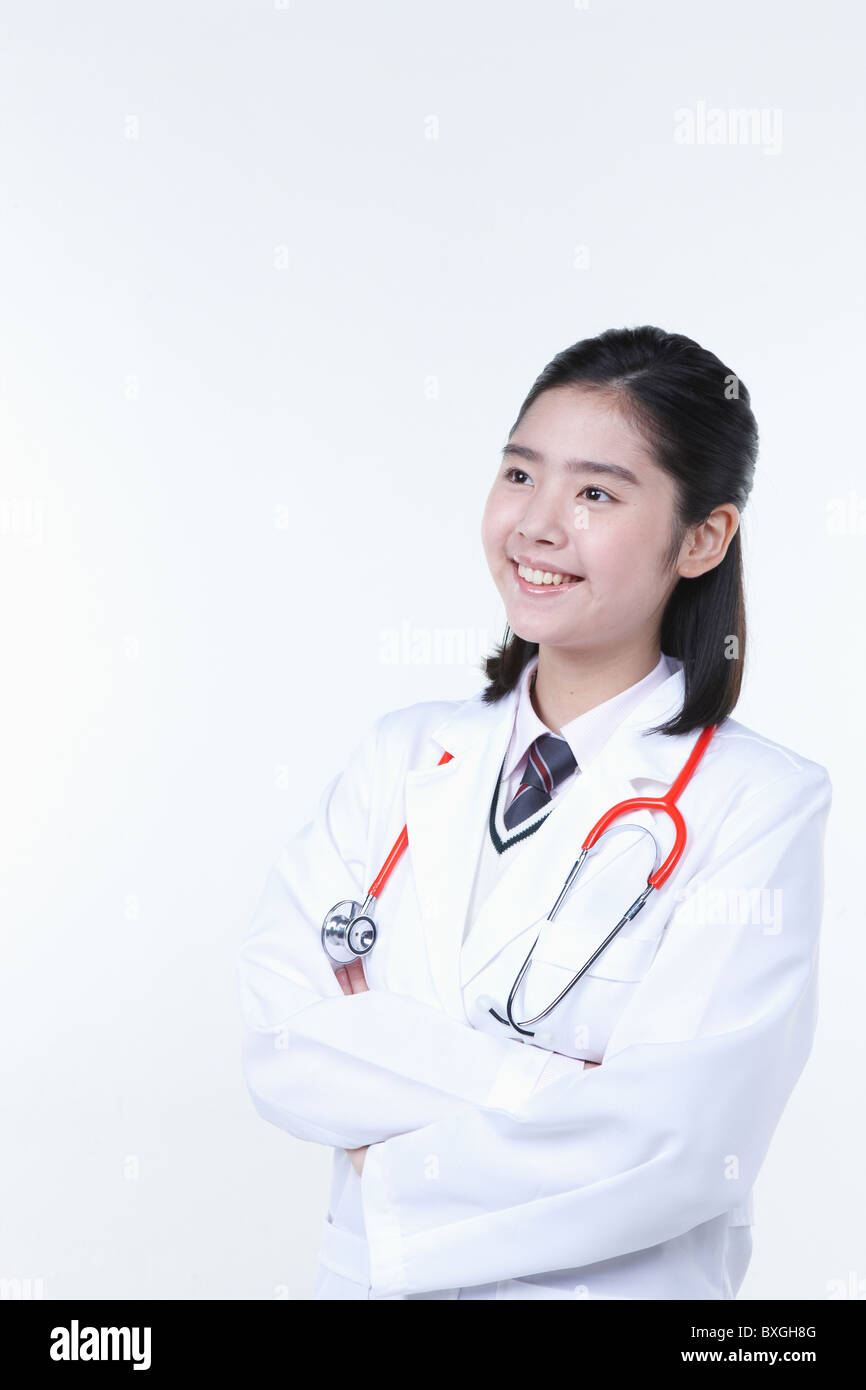 girl wants to be doctor Stock Photo - Alamy