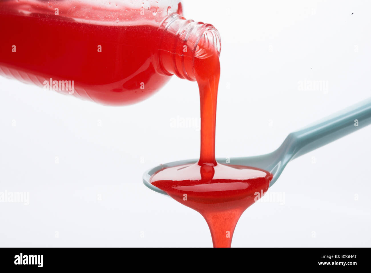 liquid medicine poured out Stock Photo - Alamy