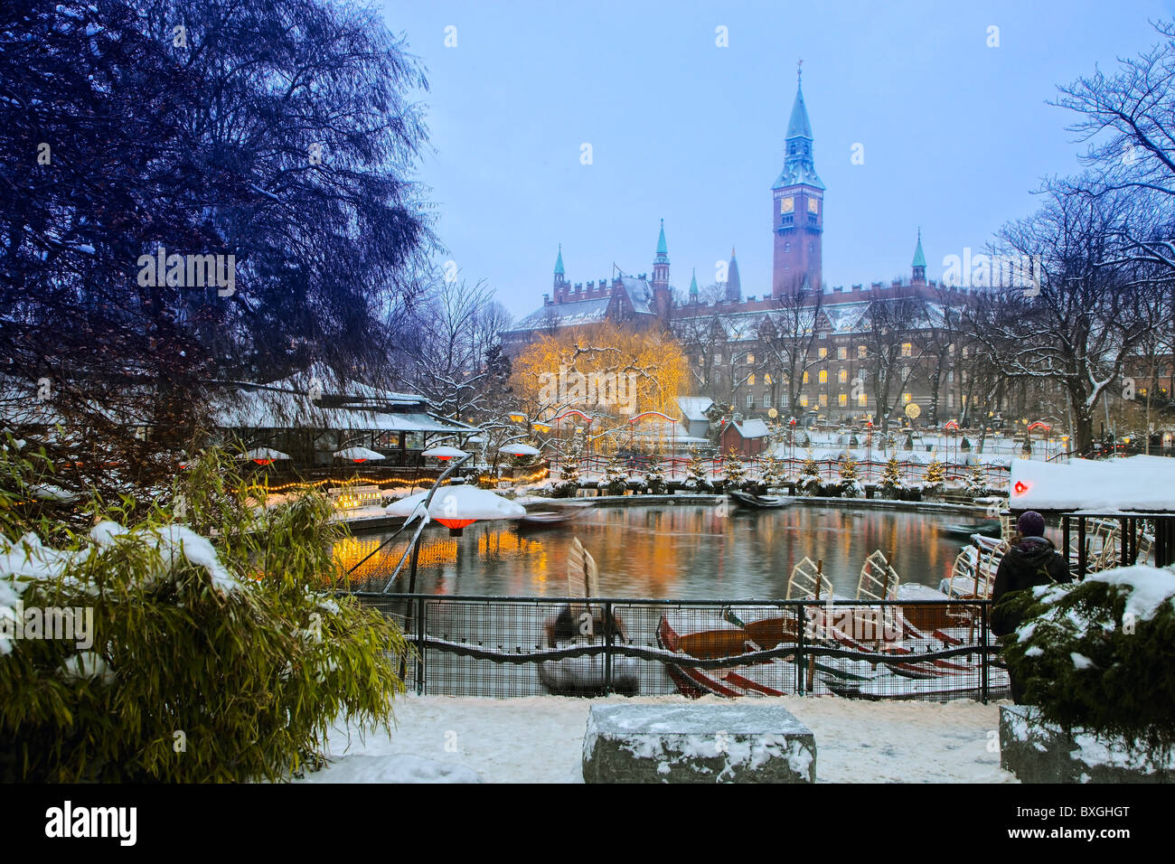 Copenhagen city hall winter hi-res stock photography and images - Alamy