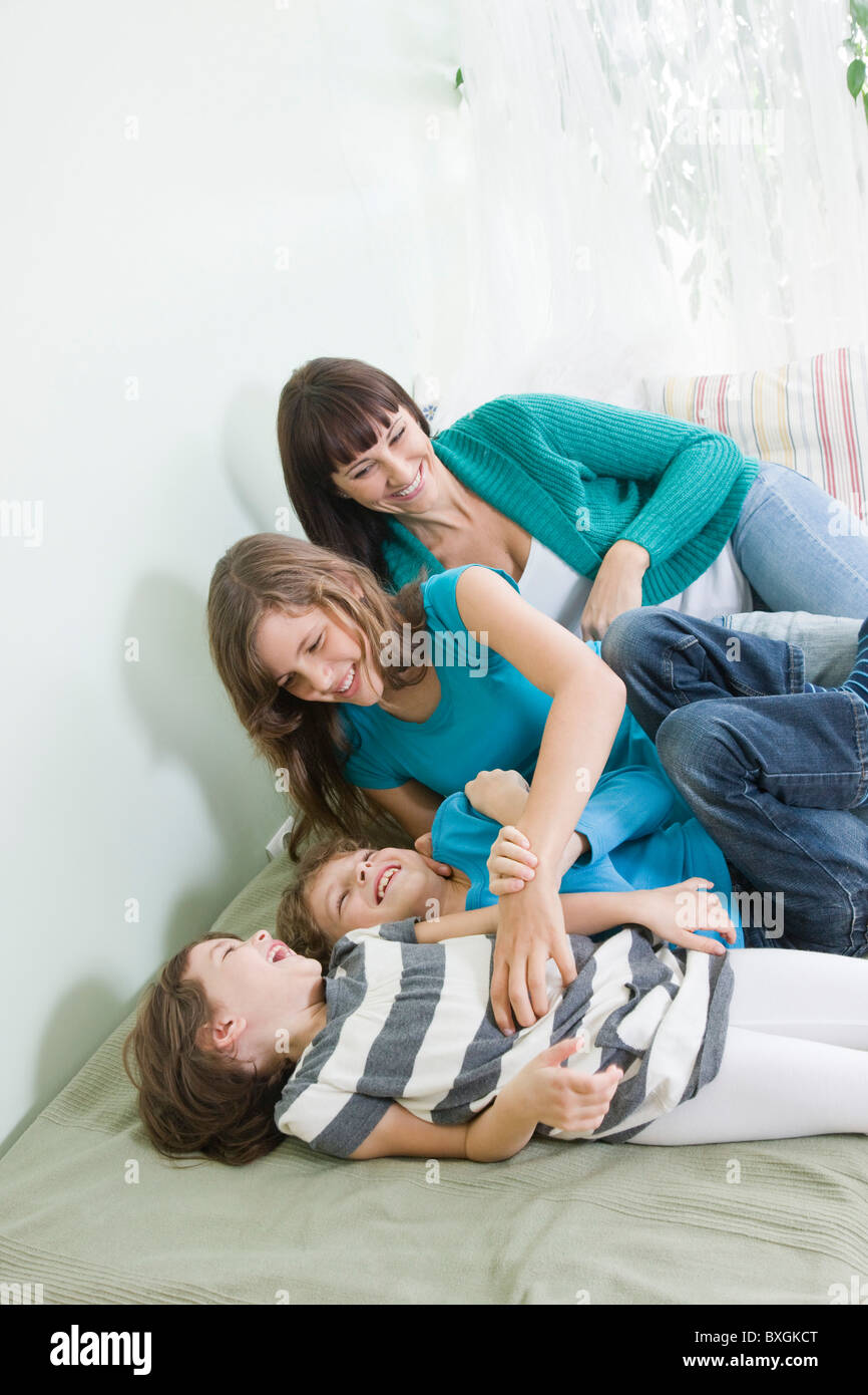 7 9 years giggling hi-res stock photography and images - Alamy