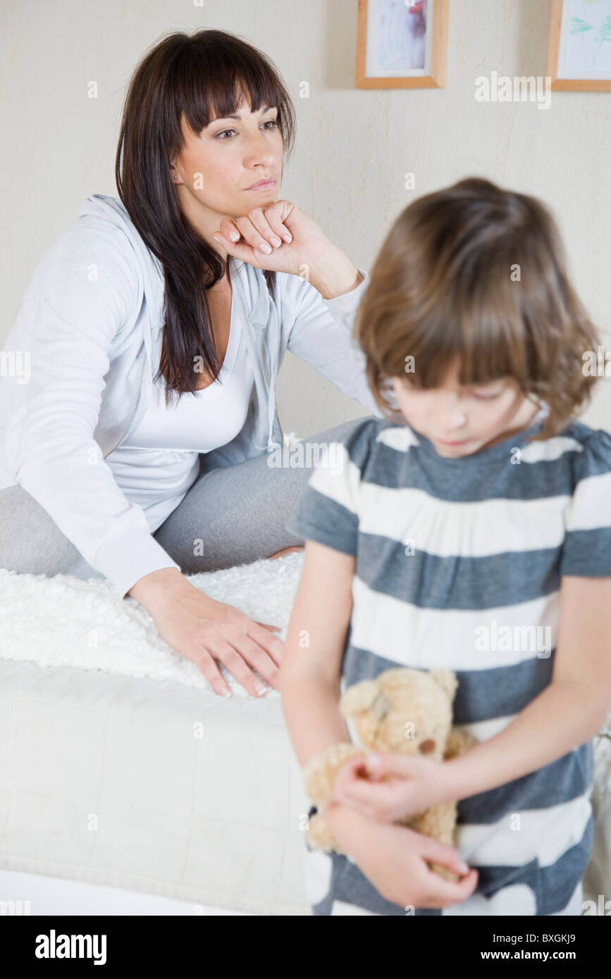Mother and daughter having a problem Stock Photo - Alamy