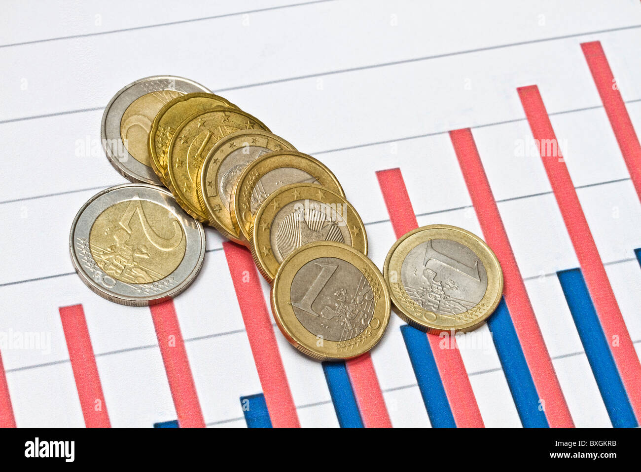Coins graph hi-res stock photography and images - Alamy