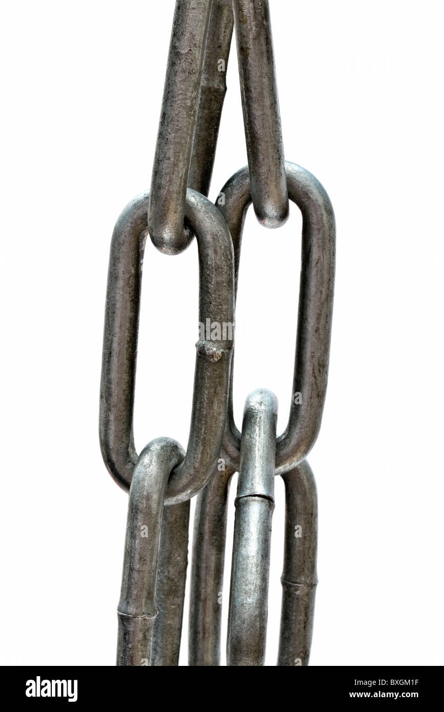 Chains isolated on white background Stock Photo - Alamy