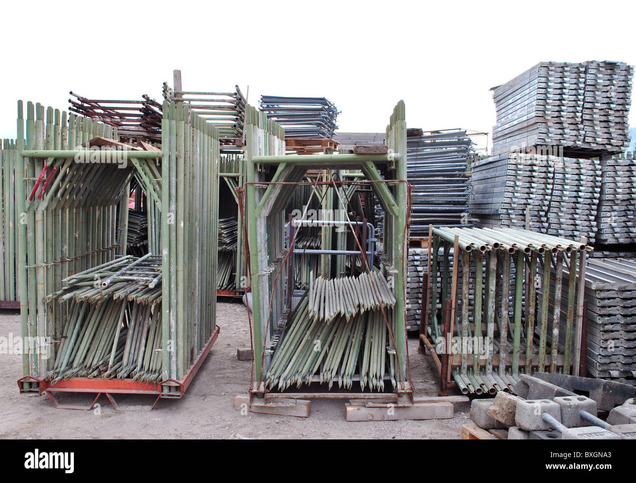 building materials, storage for the preparation and development ...