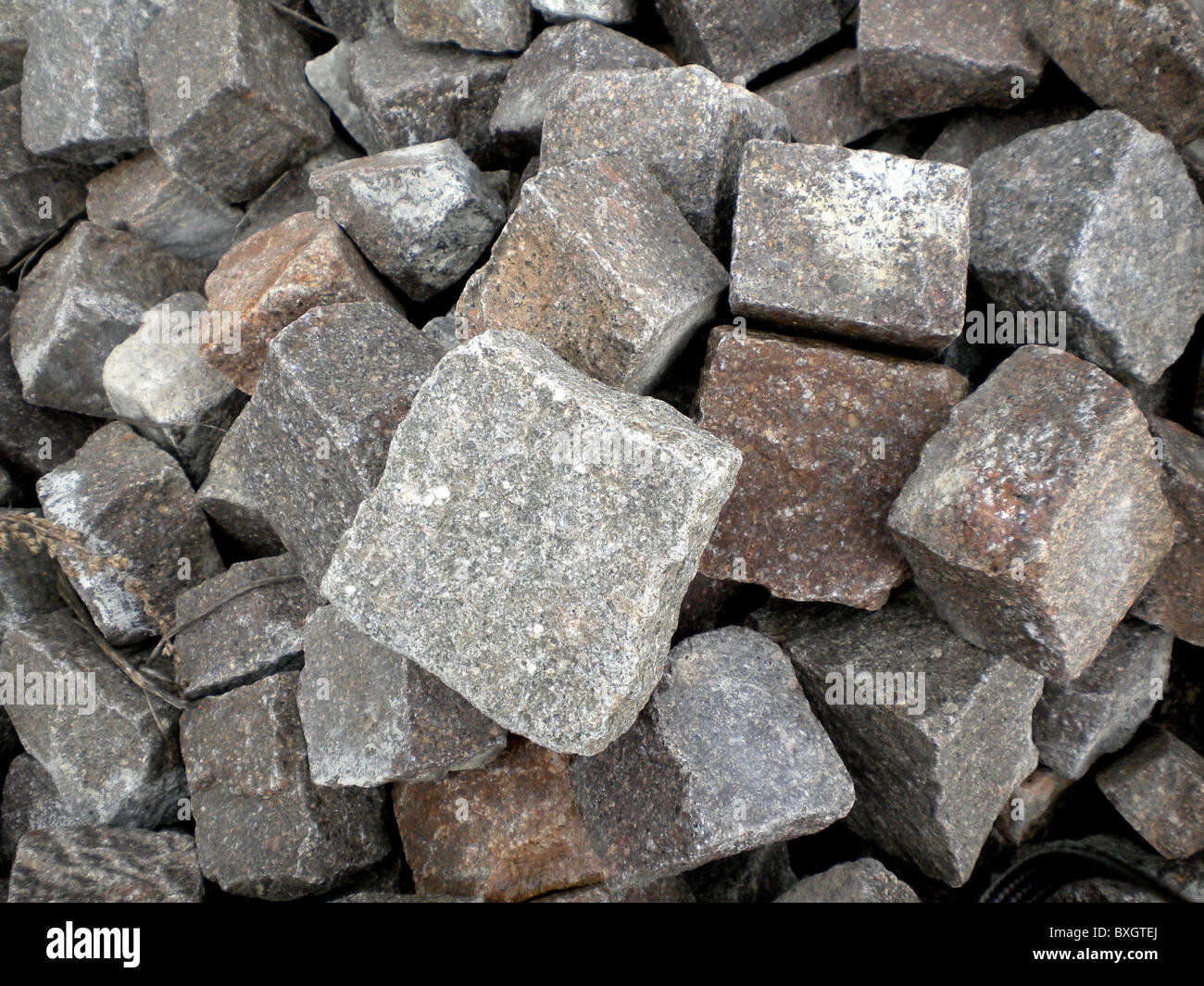 porphyry cubes on the floor of the platform used in countries Trentino ...