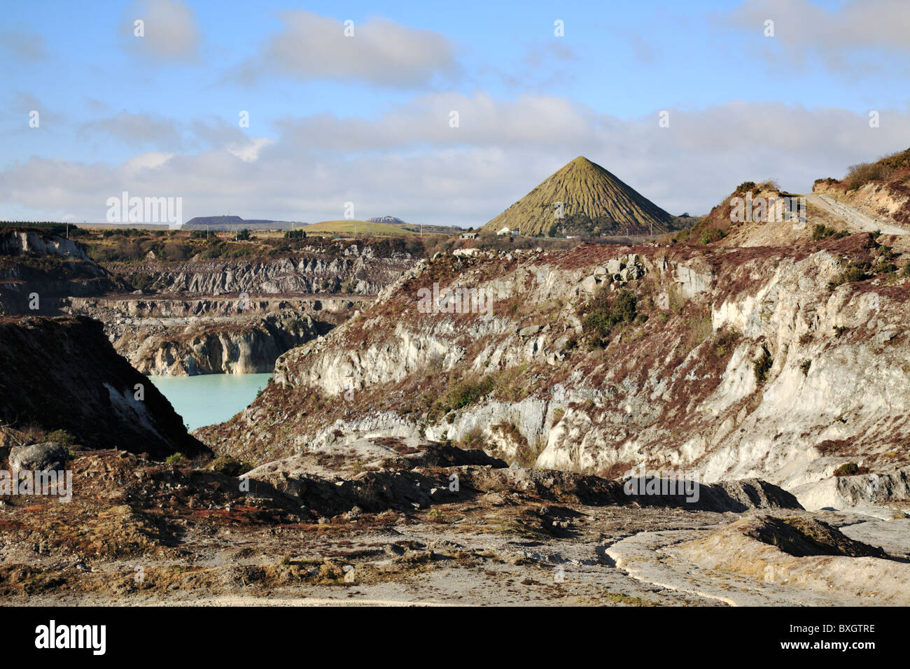 ForMer China Clay Workings near Trethurgy in Cornwall Stock Photo - Alamy