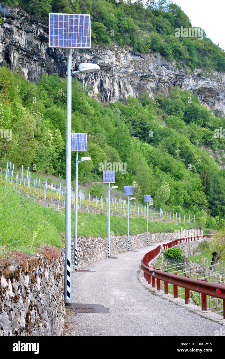 solar panels to produce electricity using the sun's rays to illuminate ...