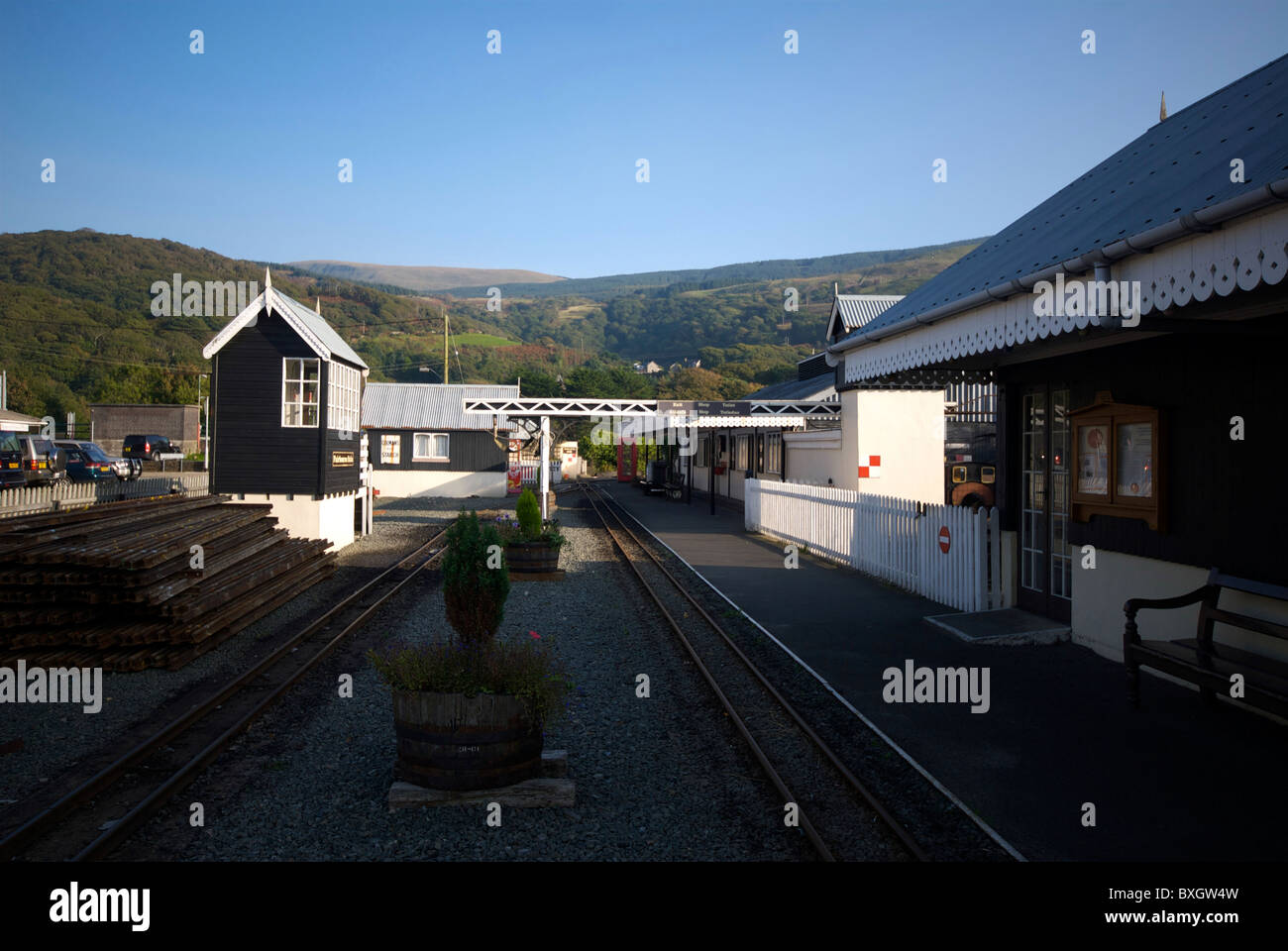 Fairbourne Gwynedd Wales UK Station Narrow Guage Railway Stock Photo ...