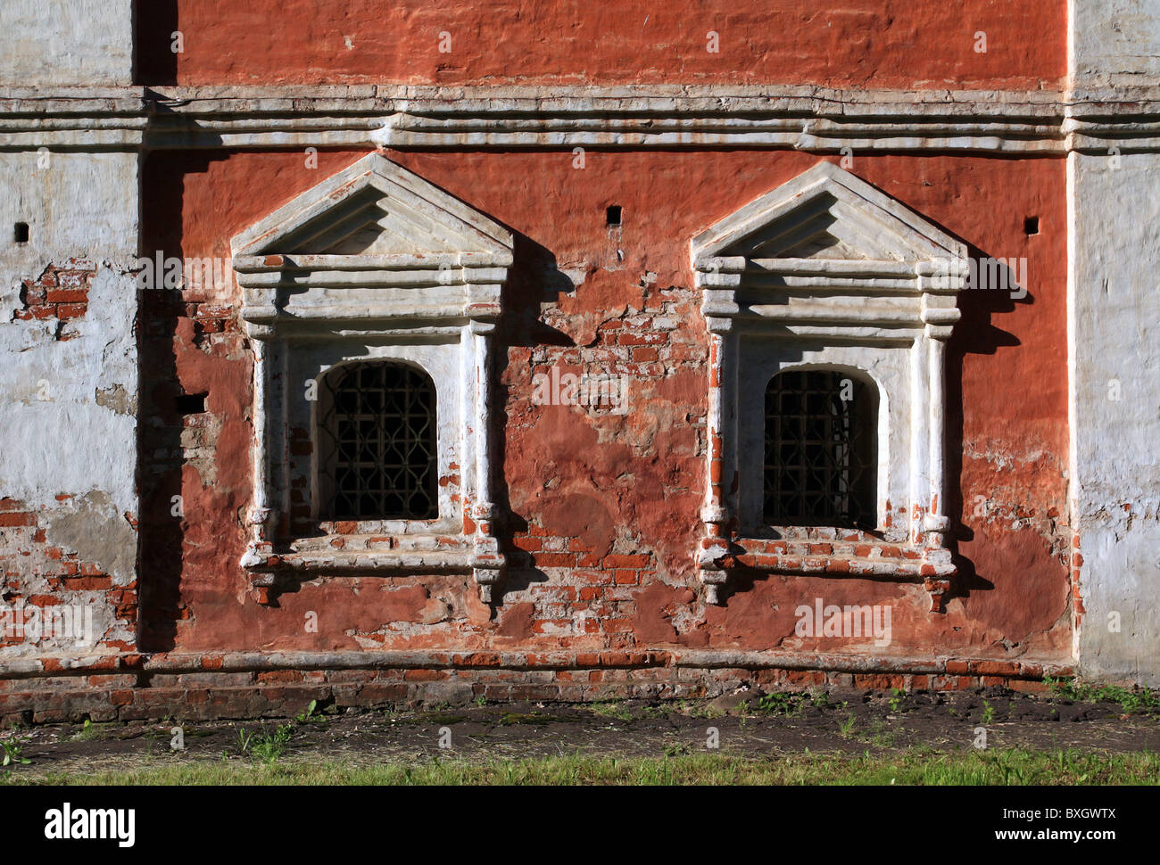 window in old destroyed house Stock Photo - Alamy