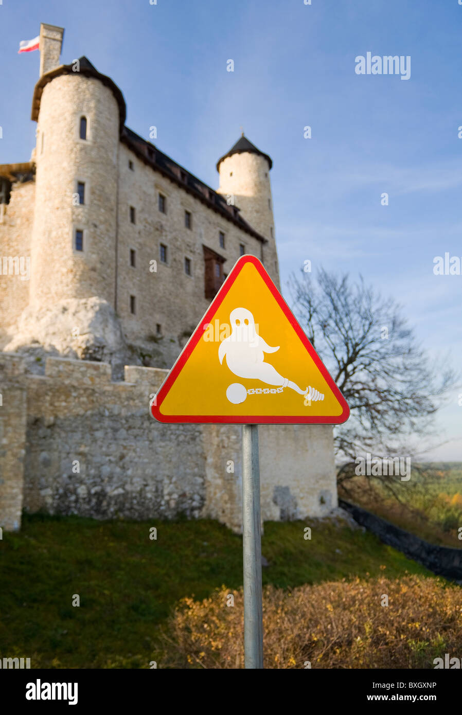 Beware of ghosts sign hi-res stock photography and images - Alamy