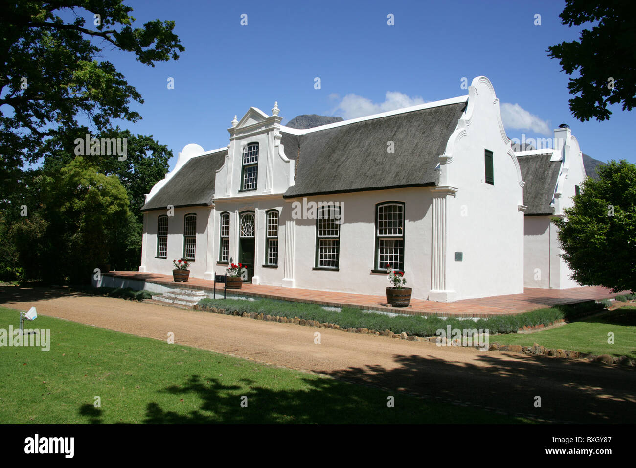 Old Dutch Style Building at Boschendal Vinyard, Le Rhone Property ...