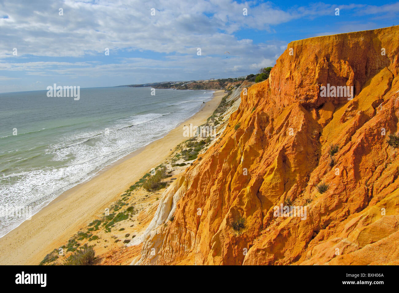 Falesia Beach, Praia da Falesia, Vilamoura, Algarve, Portugal Stock ...