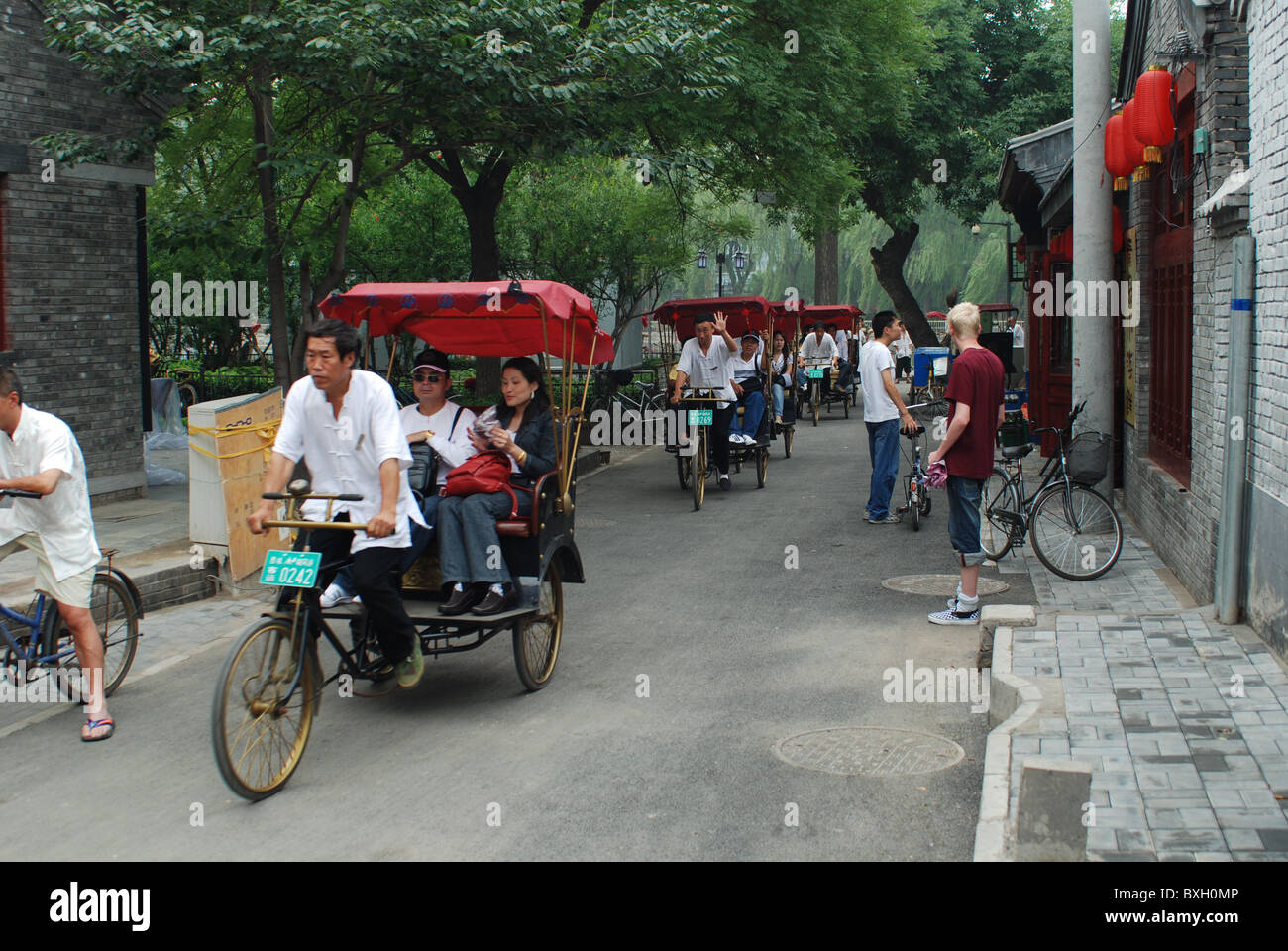 Rickshaw in the Hutong area in Beijing Stock Photo - Alamy
