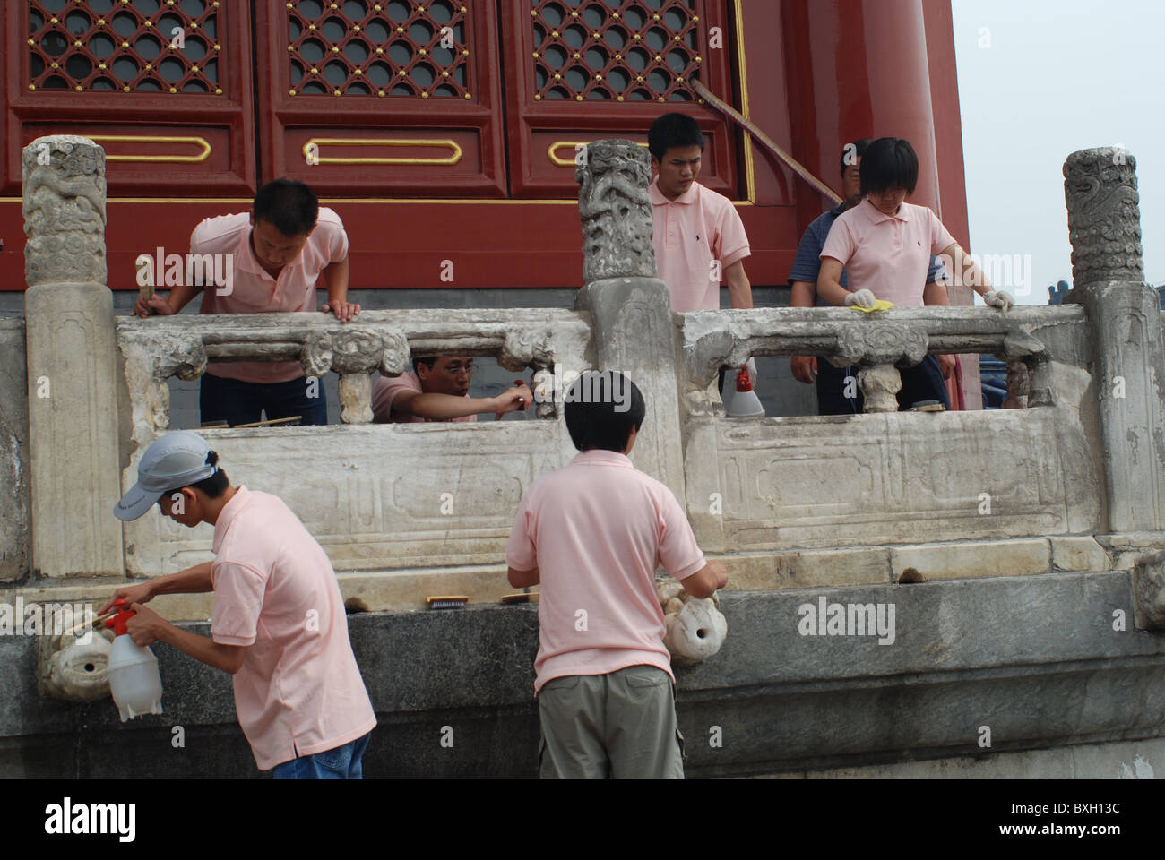 Temple cleaning hi-res stock photography and images - Alamy