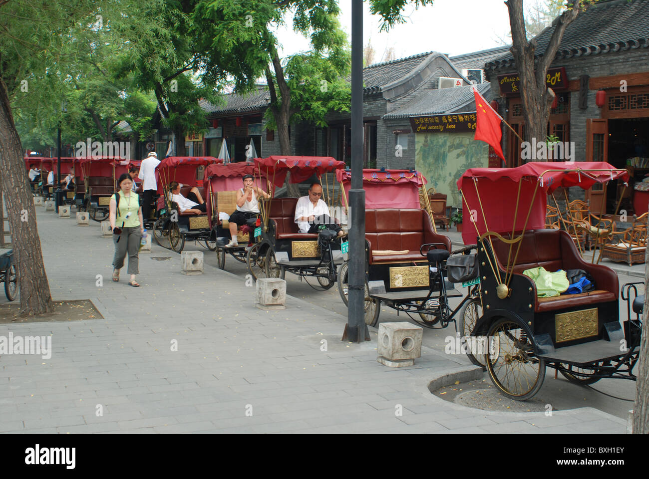 Rickshaw in the Hutong area in Beijing Stock Photo - Alamy