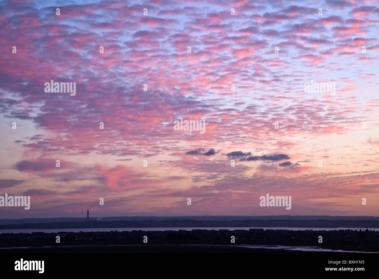 Altocumulus at Sunset Stock Photo - Alamy