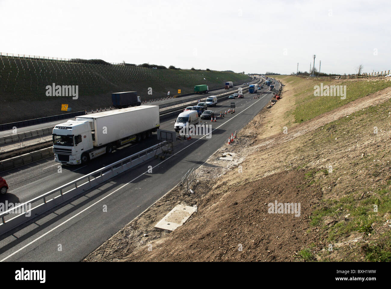 M25 widening hi-res stock photography and images - Alamy
