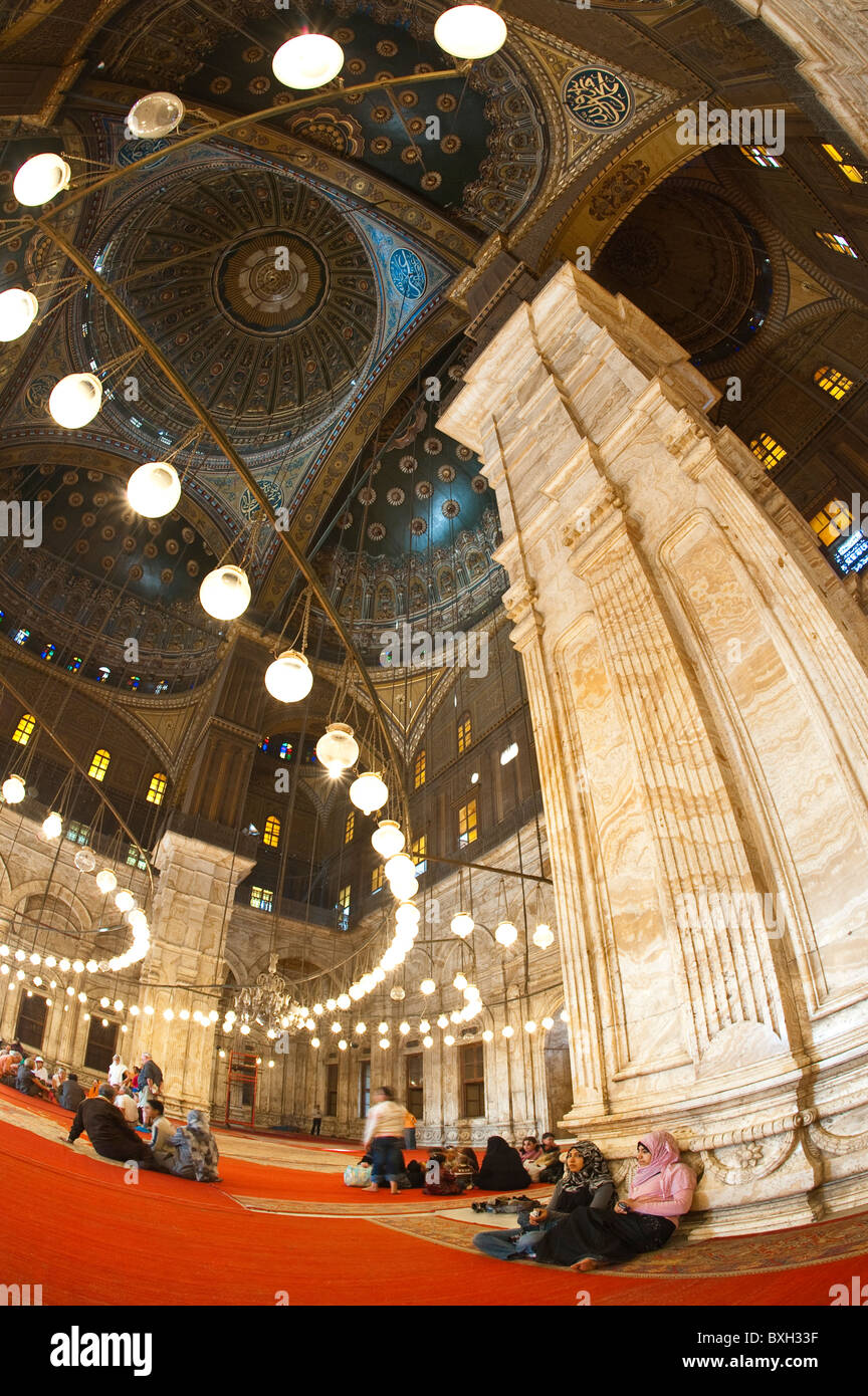Egypt, Cairo. The Mosque of Muhammad Ali Pasha or Alabaster Mosque at ...