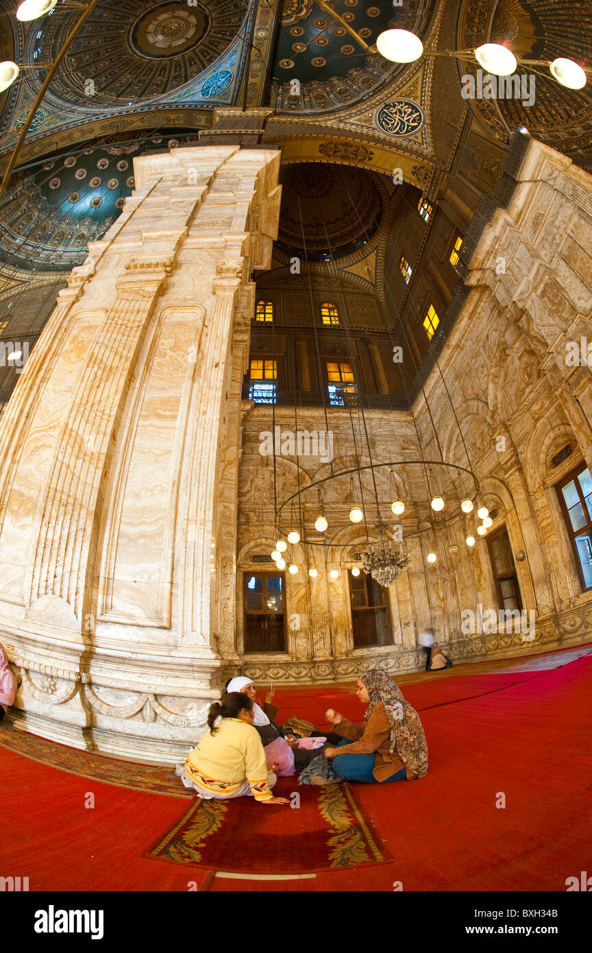 Egypt, Cairo. The Mosque of Muhammad Ali Pasha or Alabaster Mosque at ...