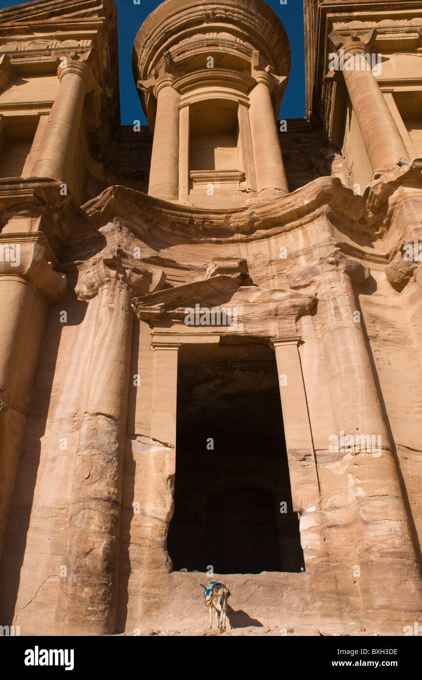 The Monastery in Petra, the UNESCO World Heritage Site in Jordan Stock ...