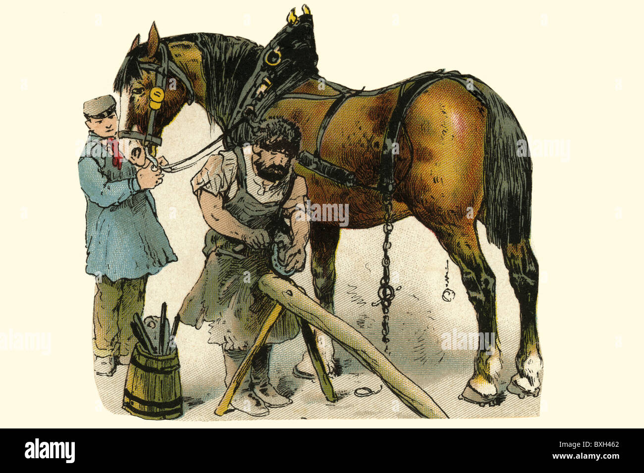 Farrier 19th century hi-res stock photography and images - Alamy