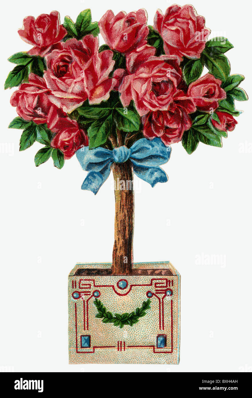 kitsch / souvenir, rose tree, Germany, circa 1912, Additional-Rights ...