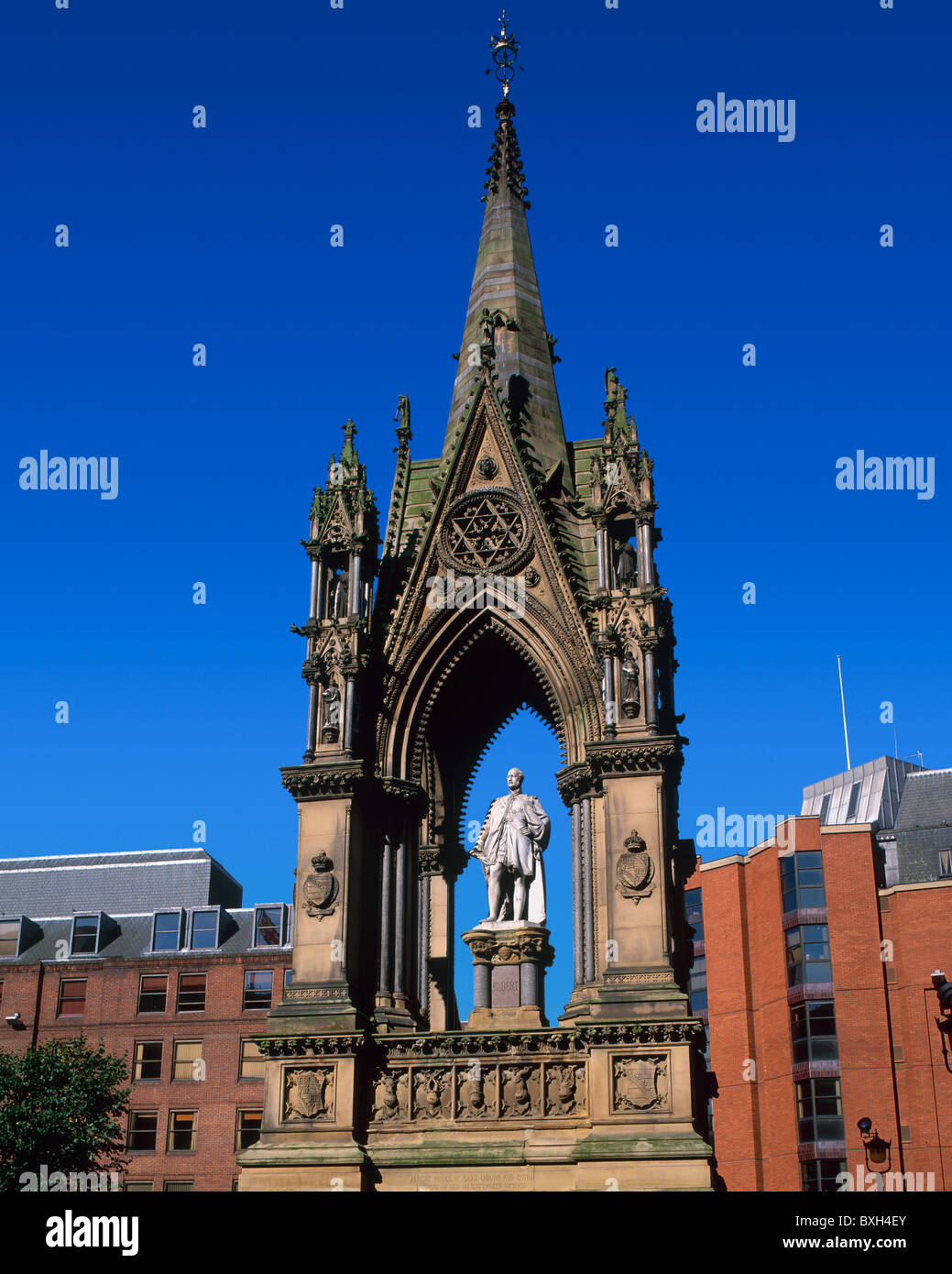 Albert Memorial, Albert Square, Manchester, Lancashire, England Stock ...