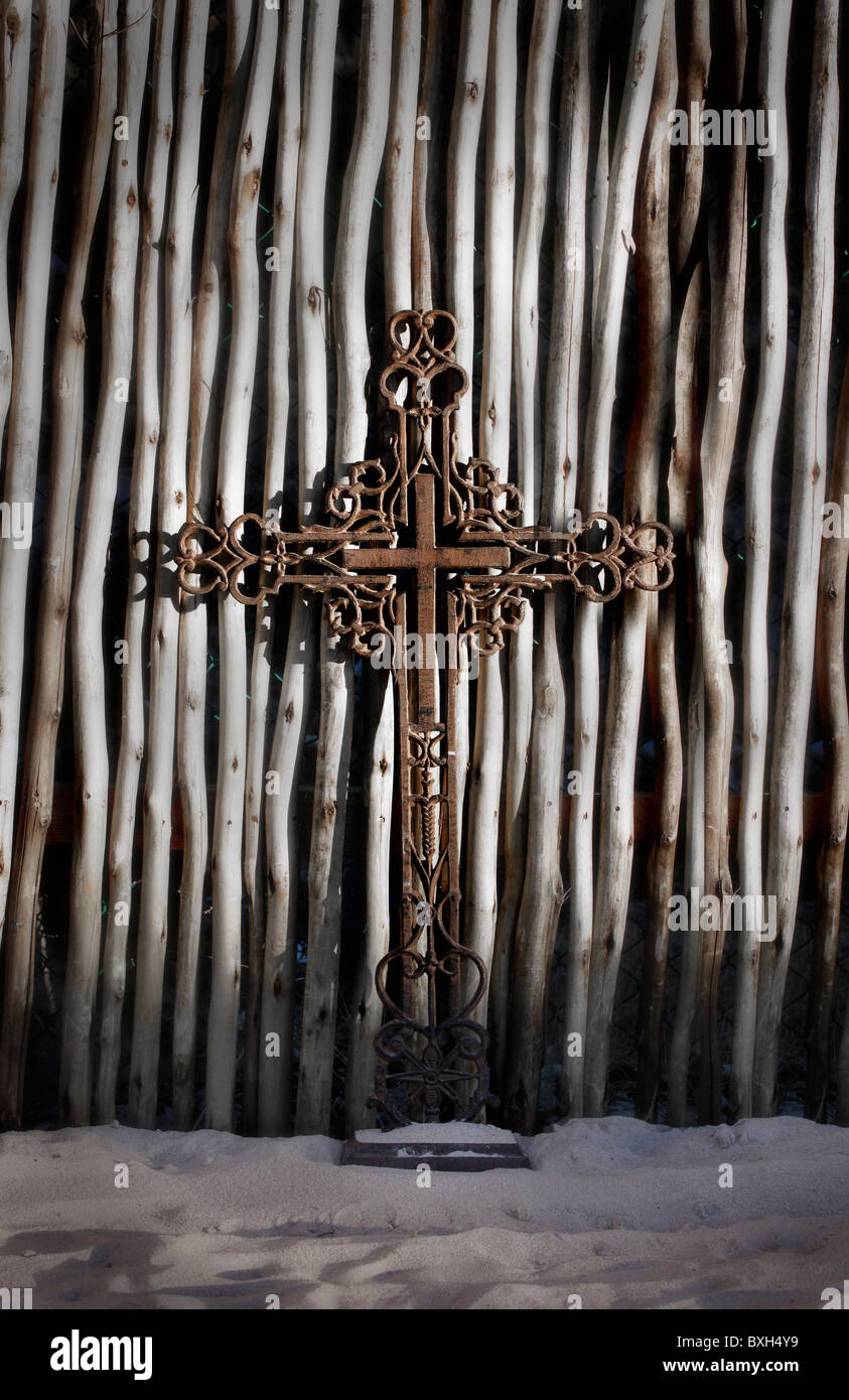 Gothic style metal cross Stock Photo - Alamy