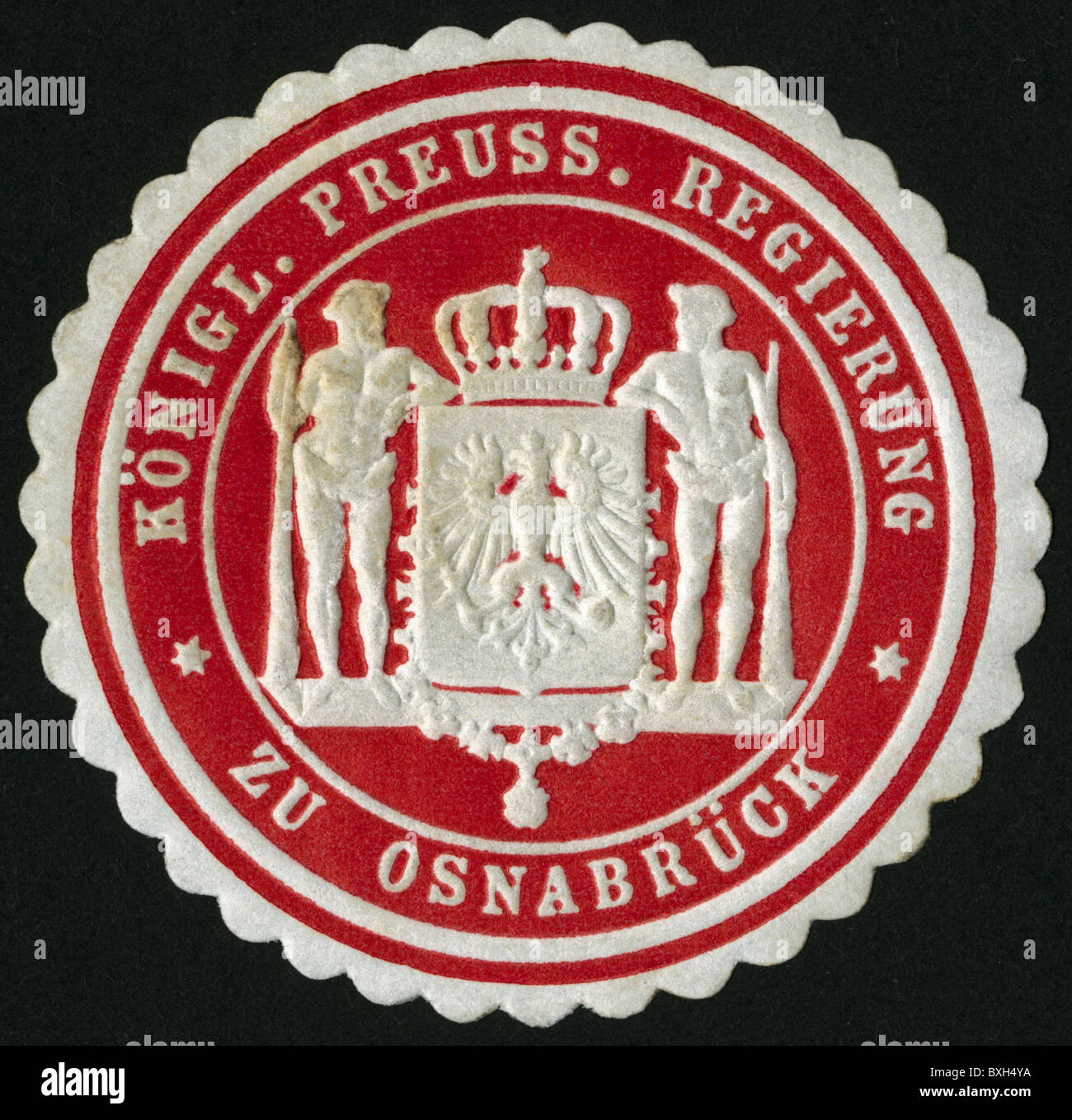 heraldry, seals, official seal of the Royal Prussian government of ...