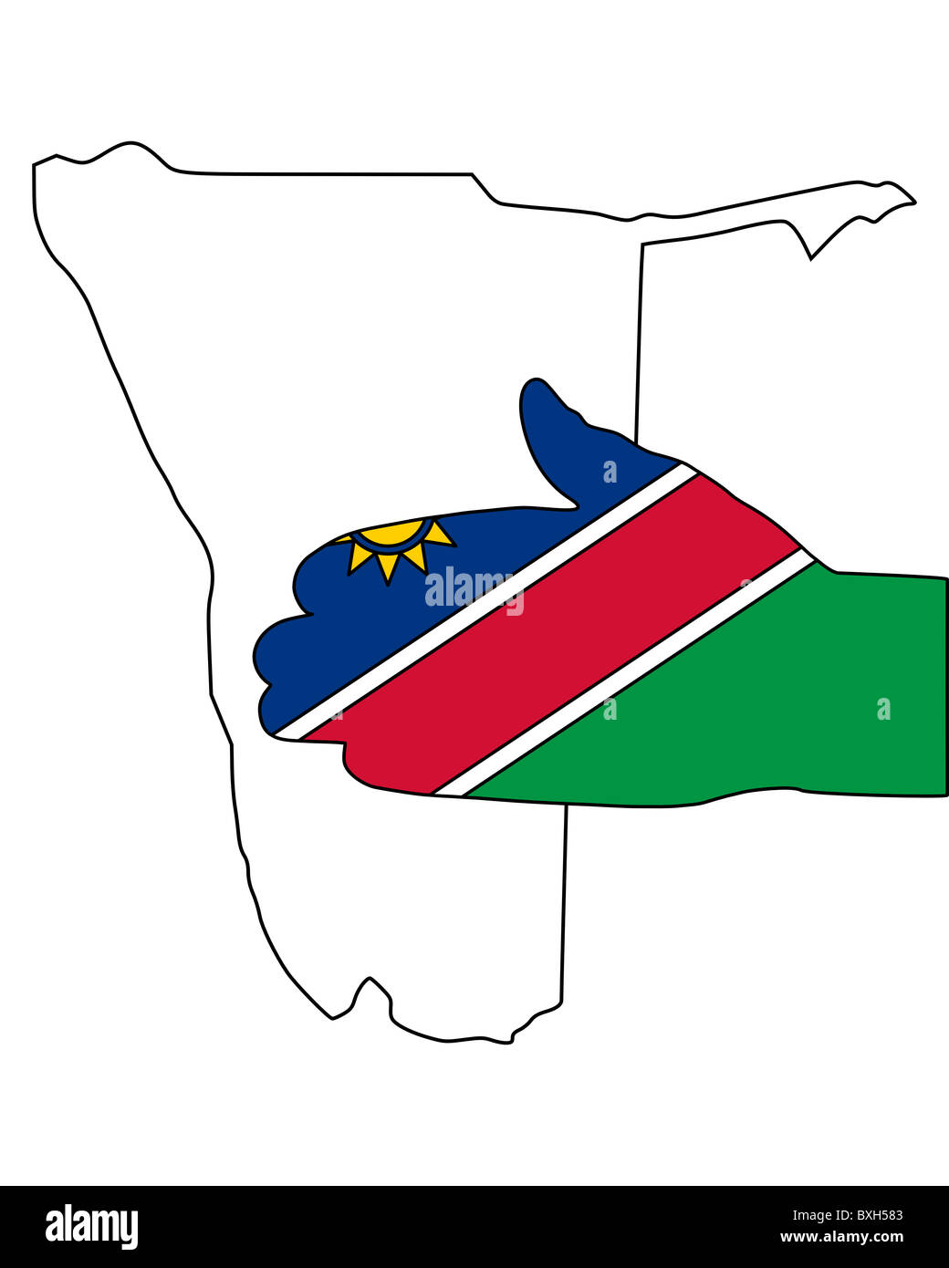 Namibia hand signal hi-res stock photography and images - Alamy