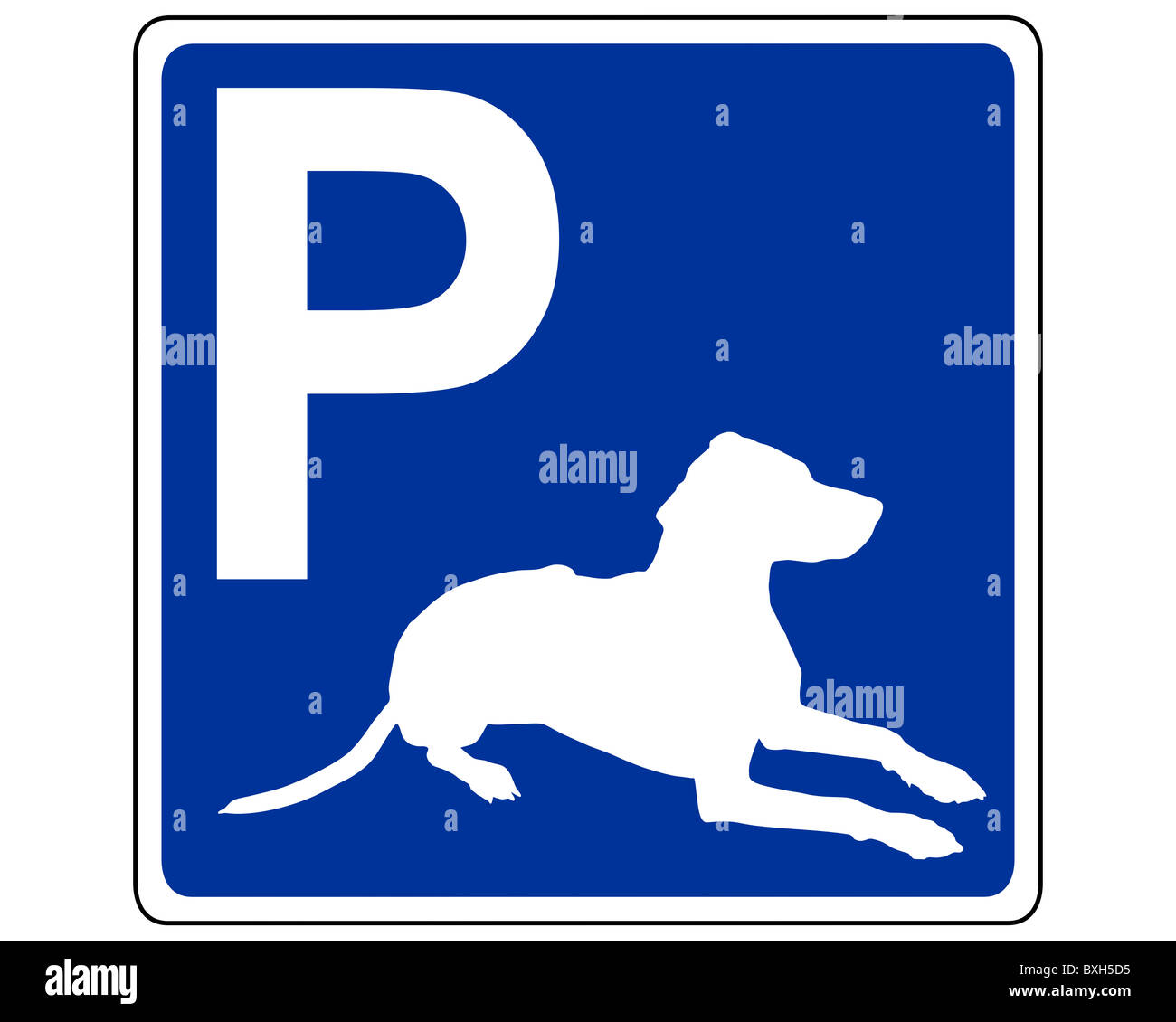 Traffic sign for dogs Stock Photo - Alamy