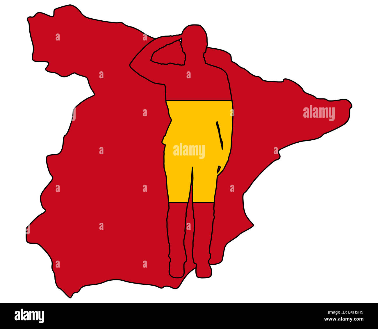 Salute spain Cut Out Stock Images & Pictures - Alamy