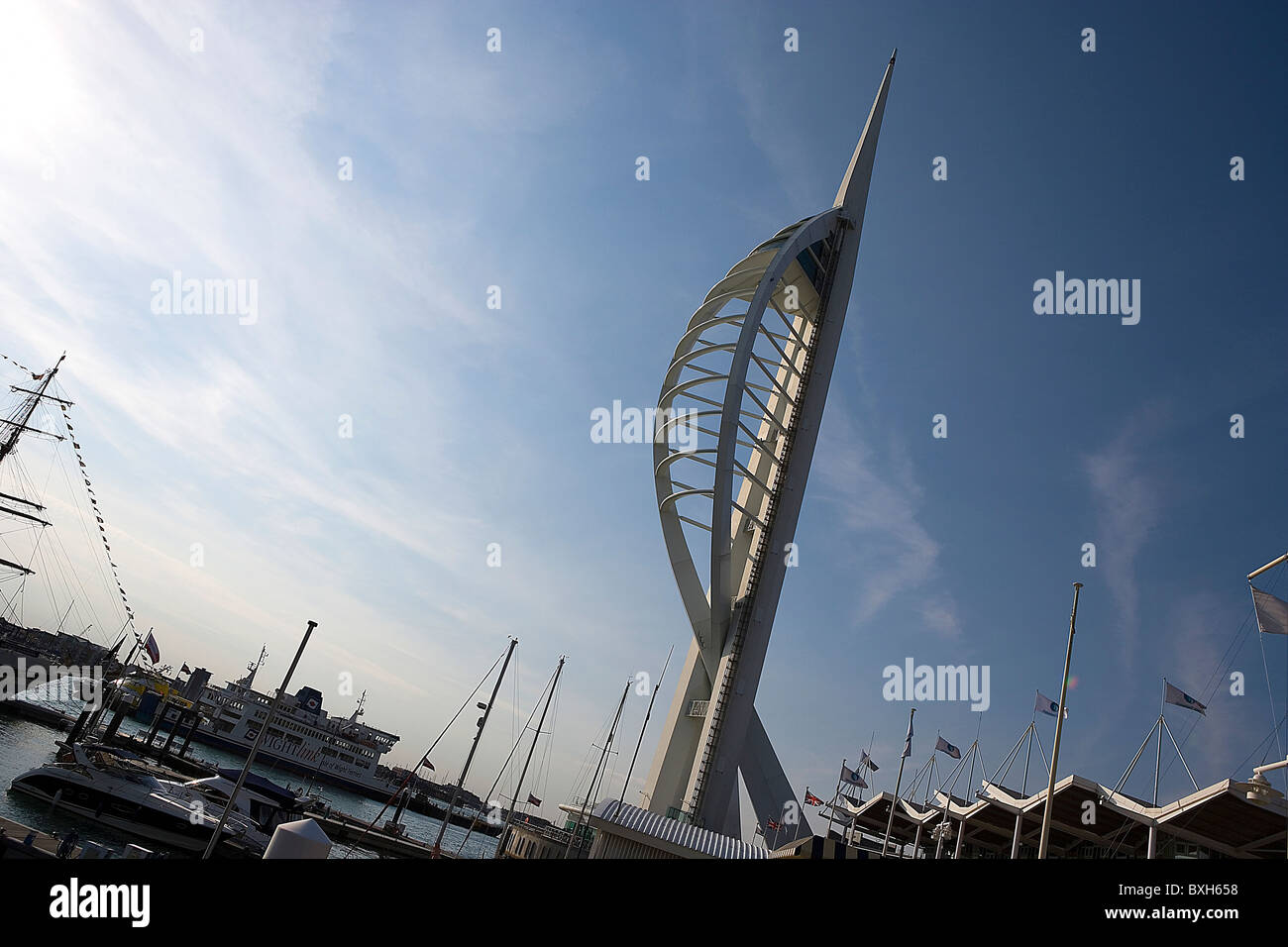 Spinnaker Tower Portsmouth waterfront Hampshire UK Stock Photo - Alamy