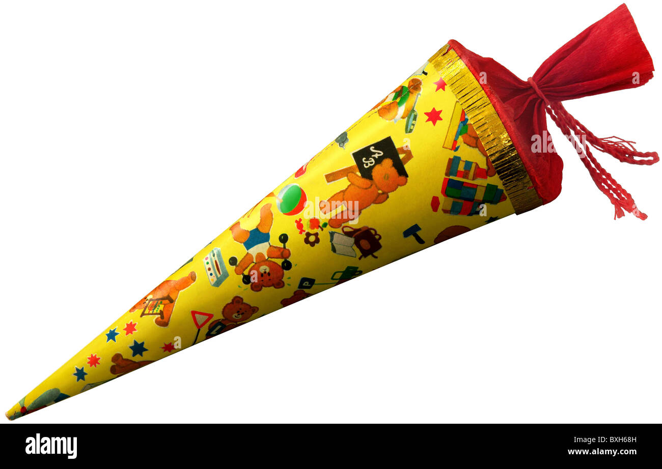 education, School Cone, Germany, circa 1957, Additional-Rights ...