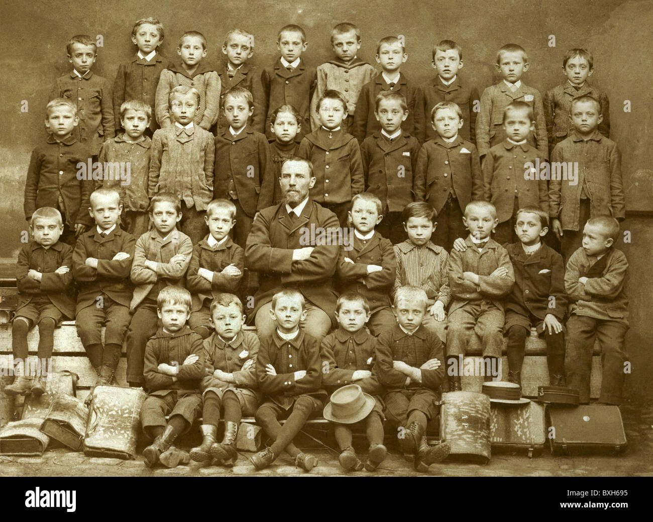 School children of the 1890s hi-res stock photography and images - Alamy