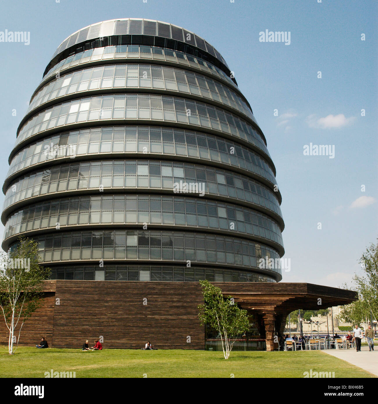UK?s first charred timber building Parkside Pavillion Potters Fields ...
