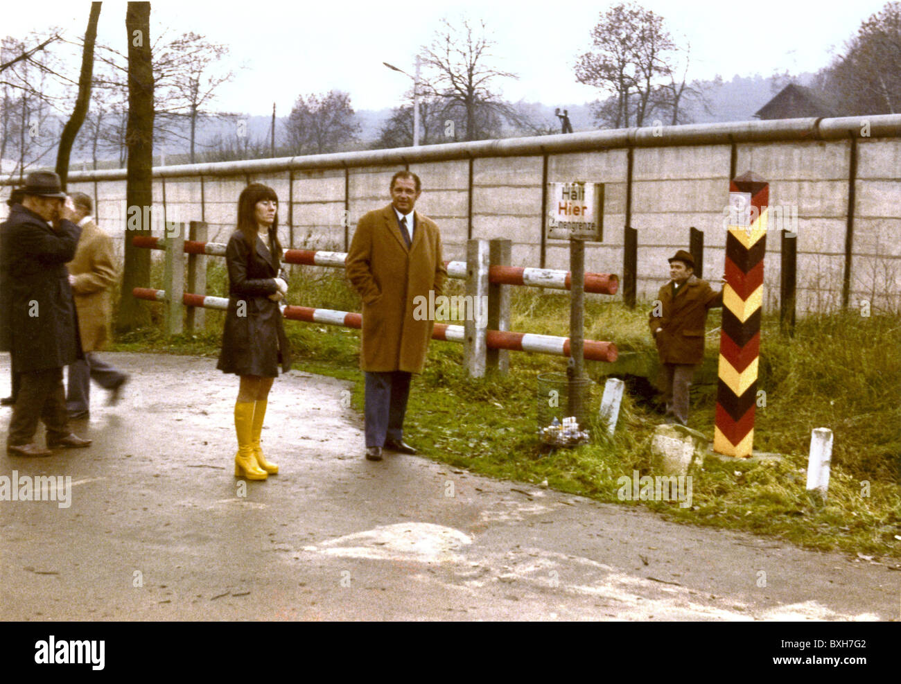 geography / travel, Germany, view from West Germany to East Germany ...