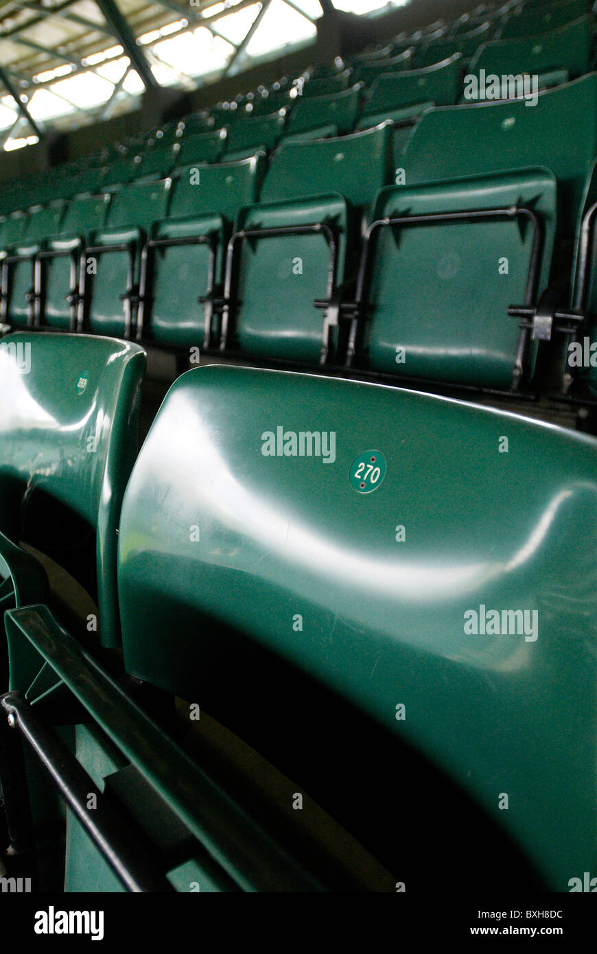 Spectator seats No. 1 Court All England Lawn Tennis Club Wimbledon ...