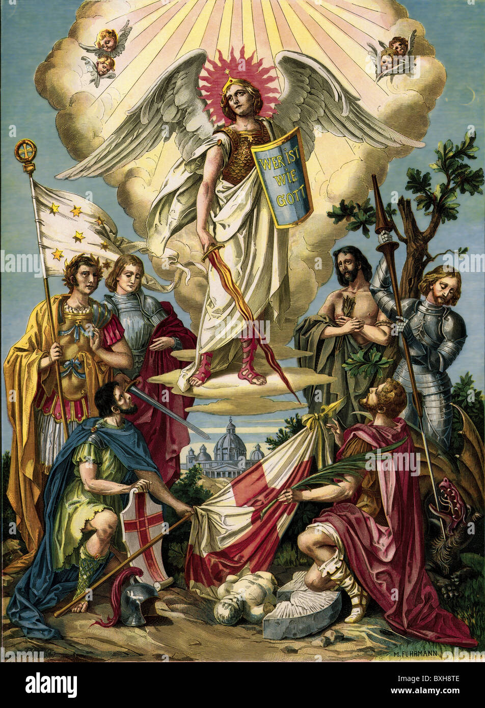 religion, Christianity, The Christian Army, allegoric depiction Stock ...