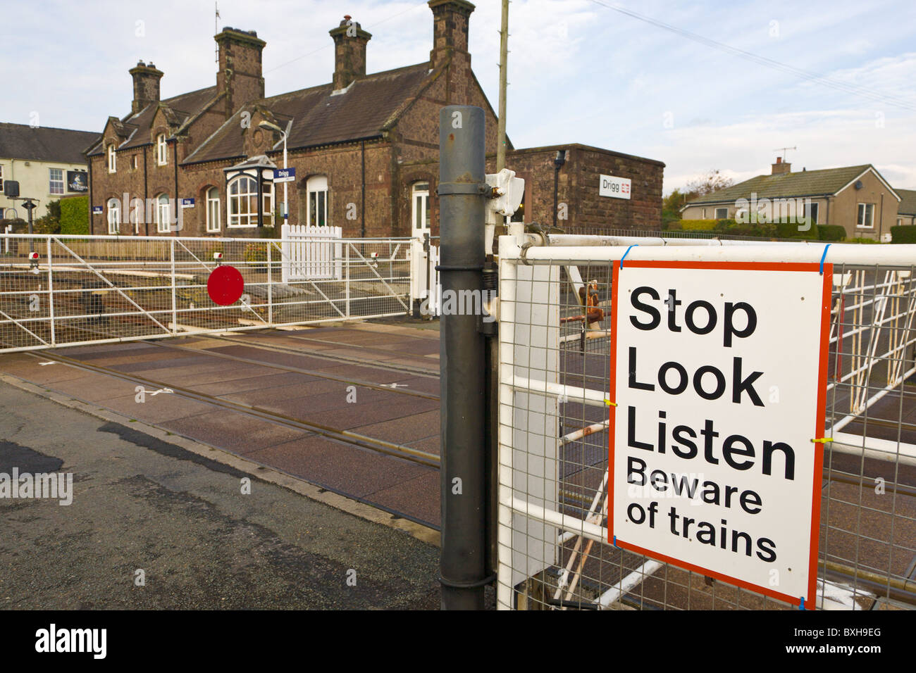 Manned level crossing hi-res stock photography and images - Alamy