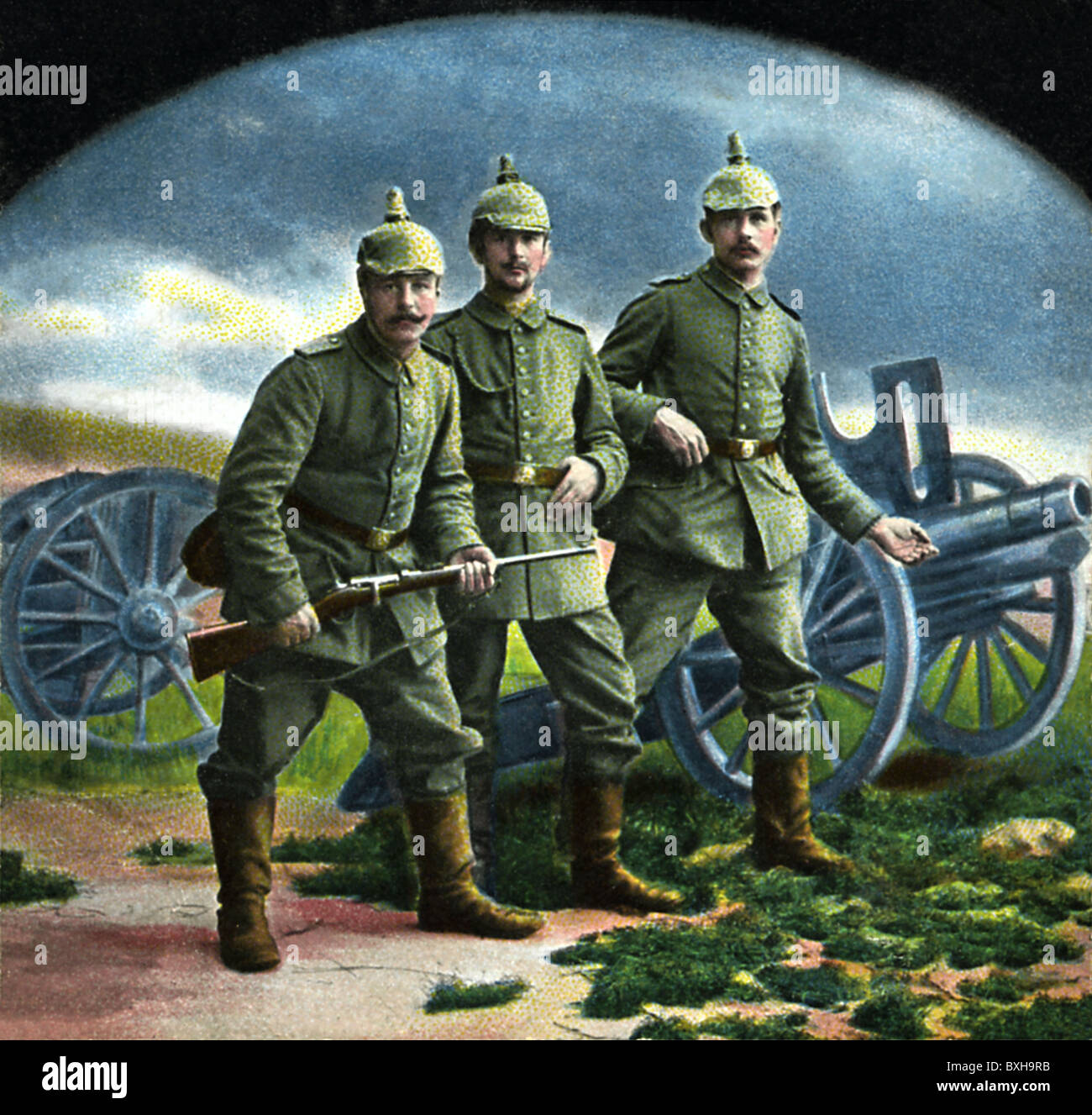 first world war /WWI/, world wars, 1st, soldiers in green uniform ...