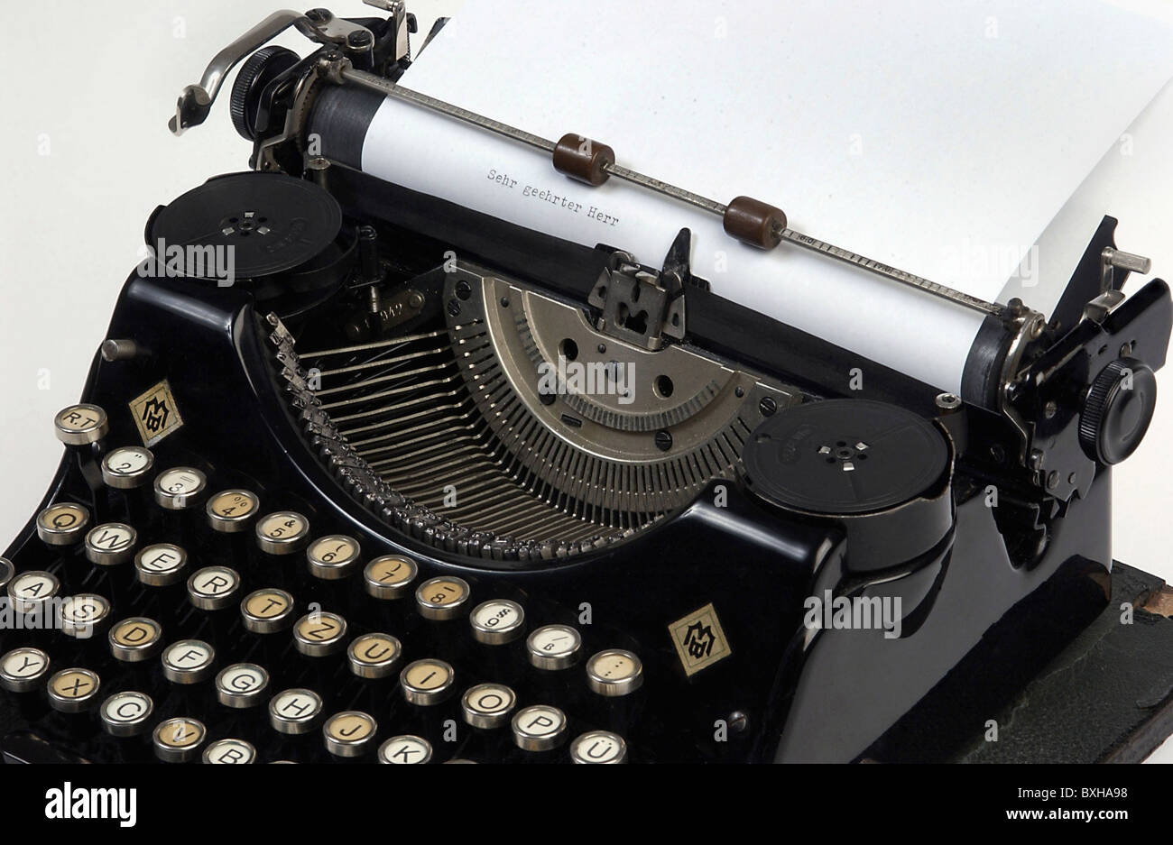 office, office equipment, mechanical typewriter Mercedes, typ Prima ...