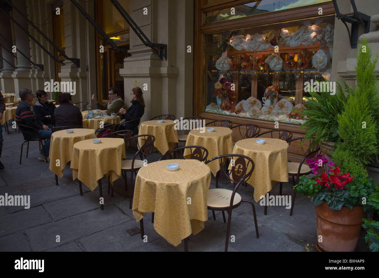 Cafe Gilli at Piazza della Repubblica square central Florence (Firenze ...