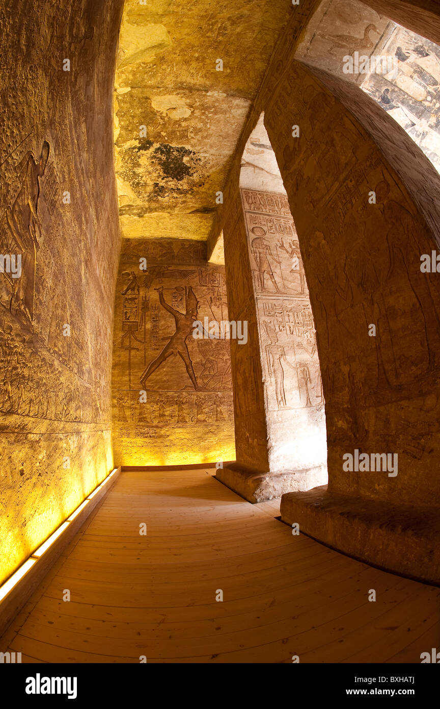 Egypt, Egyptian hieroglyphs at Abu Simbel Temple Nubian Monuments abu ...