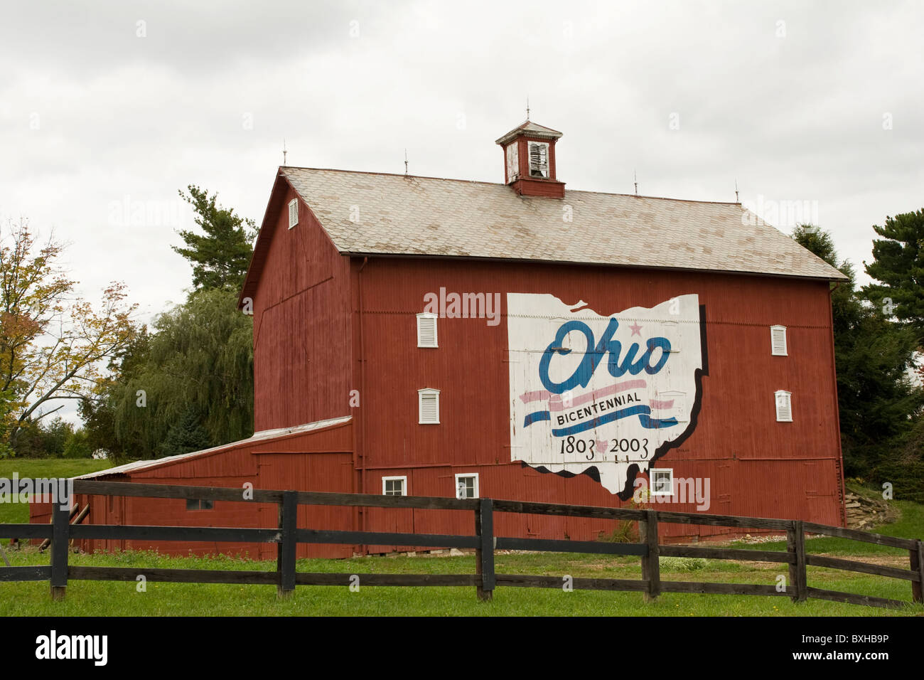 Ohio Bicentennial Barn 1803 to 2003. Delaware county, Ohio, USA ...