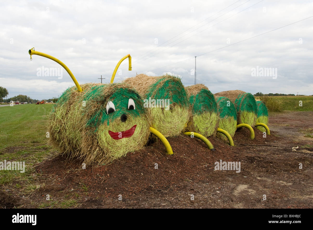 Hay Roll Bug. Fun creature on display at Brunner's Farm Market ...